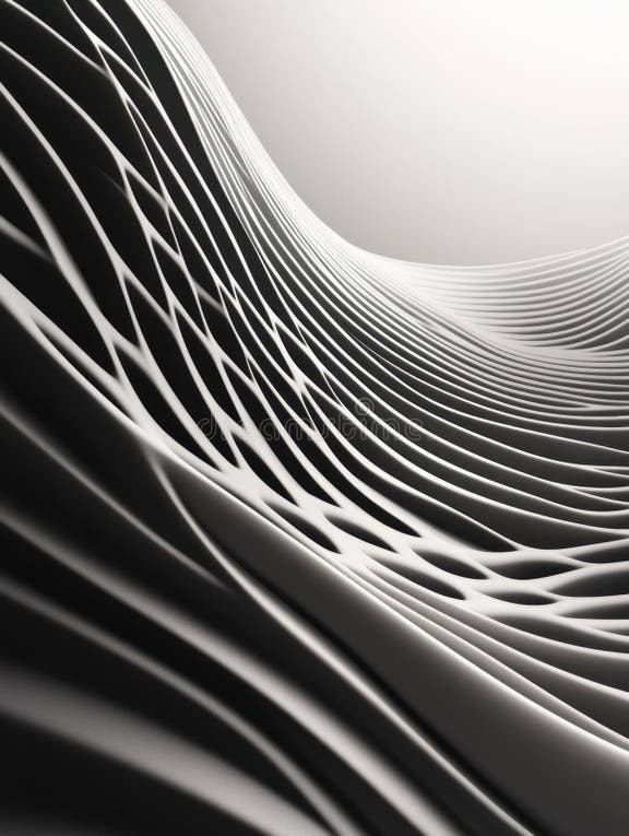 Abstract Design Showcasing Flowing Lines and Patterns in Light and ...