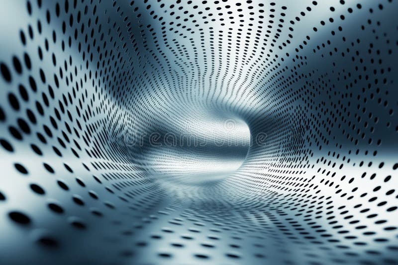 Abstract Design Showcasing a Tunnel Structure with Dotted Patterns in ...