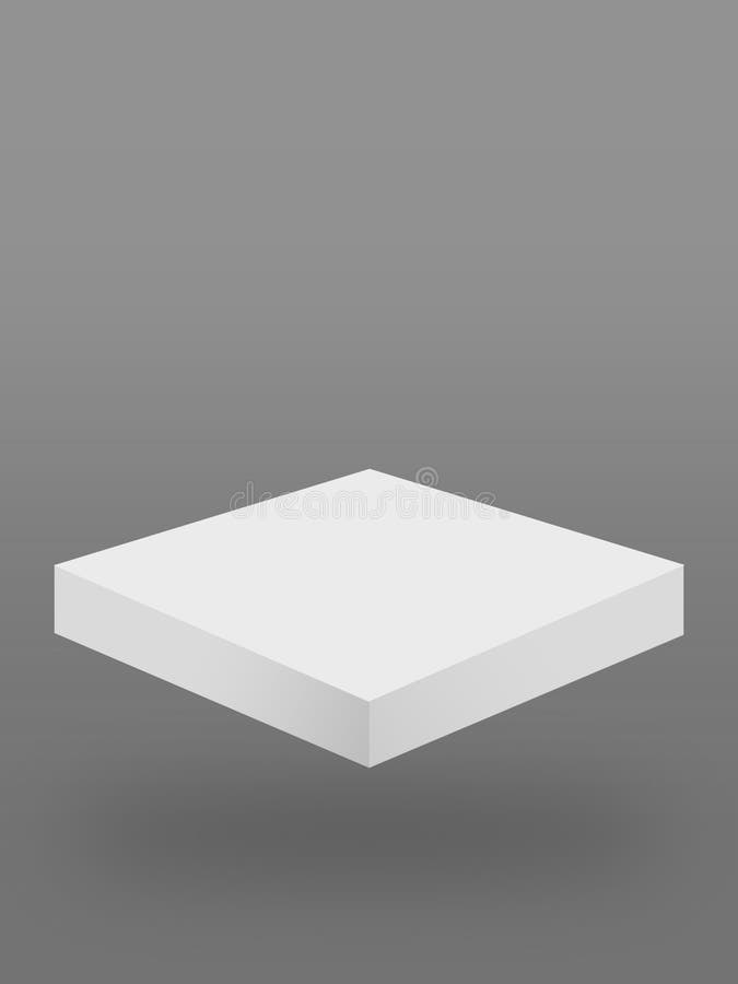 Floating white box stock illustration. Illustration of diagram - 249836091