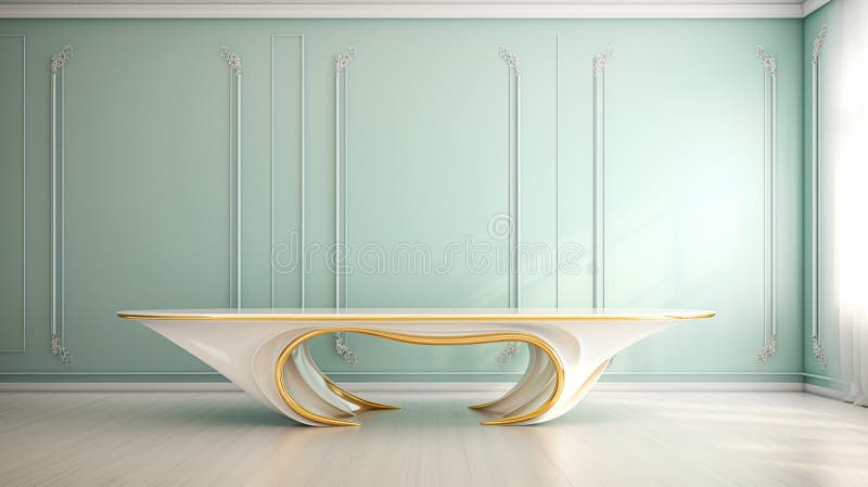 Abstract Design Simple Walls and Elegant, Comfortable Tables Background ...