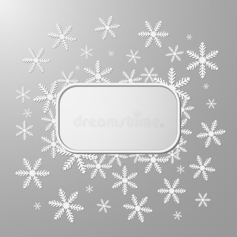 Abstract Design with Snowflakes Stock Vector - Illustration of abstract ...