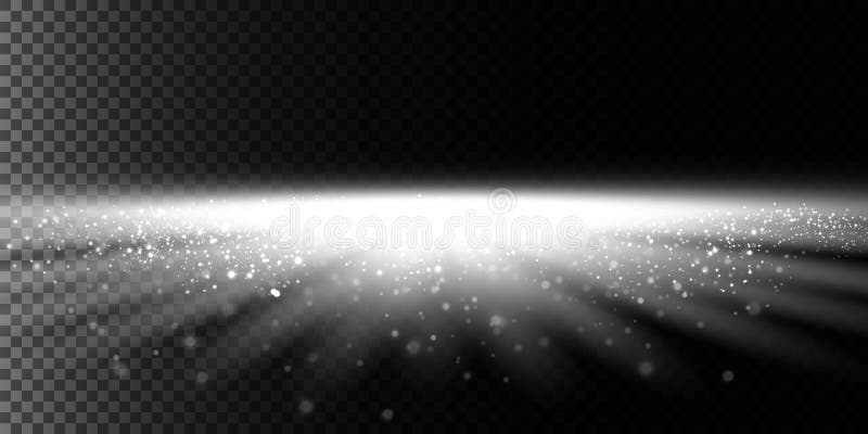 An Abstract Design of Sparkly Light Rays on a Transparent Background ...
