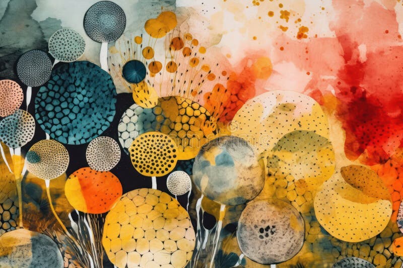 Abstract Design with Spheres Stock Illustration - Illustration of ...