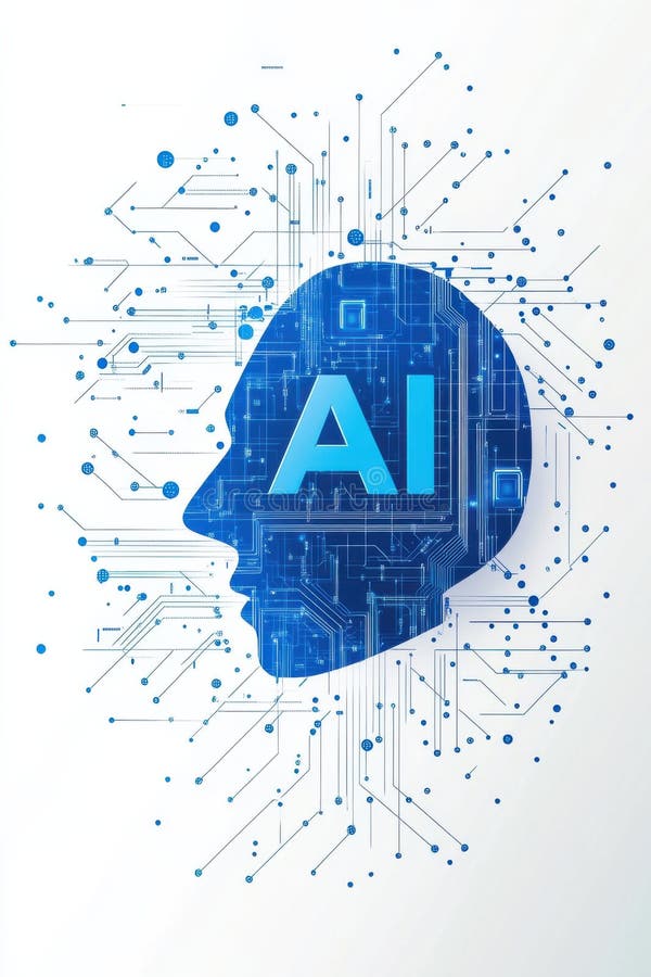 Abstract Design Symbolizing Artificial Intelligence and Advanced ...