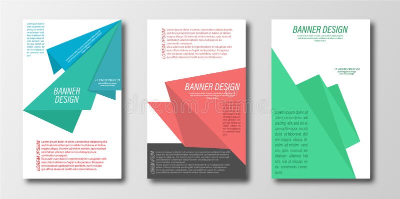 Abstract Design Template for a Banner, Poster, or Flyer. Flat Vector ...