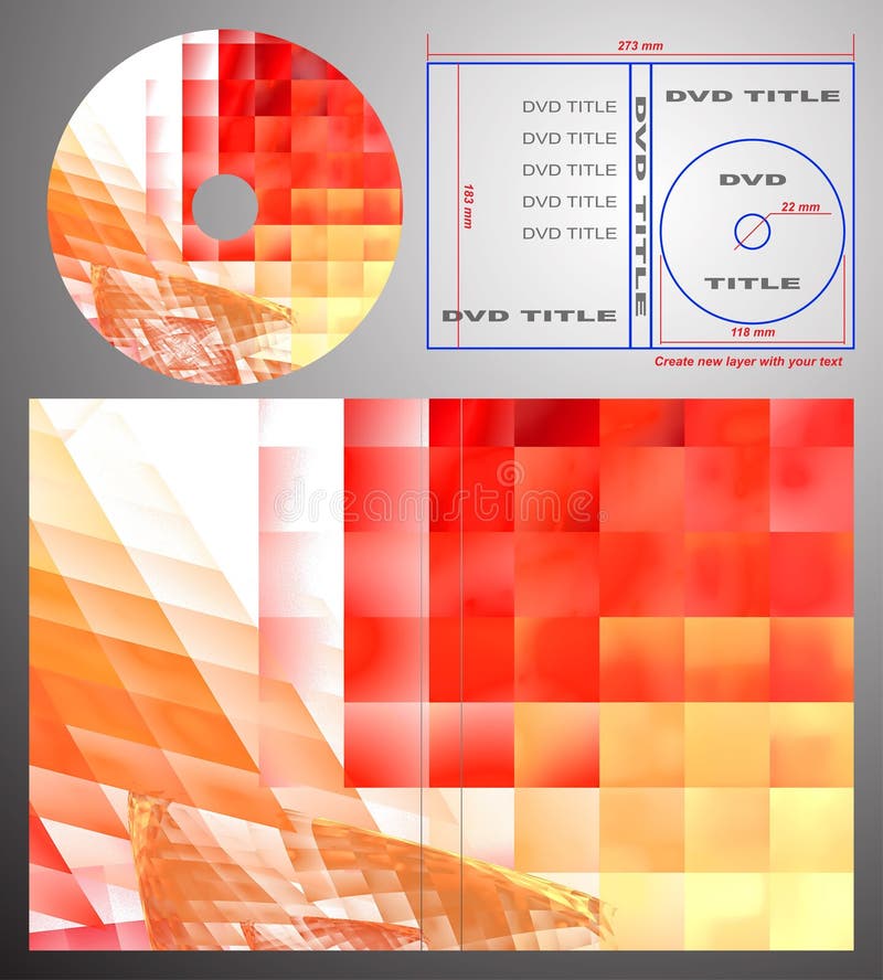 Abstract Design Template for Dvd Label and Box-cov Stock Illustration ...