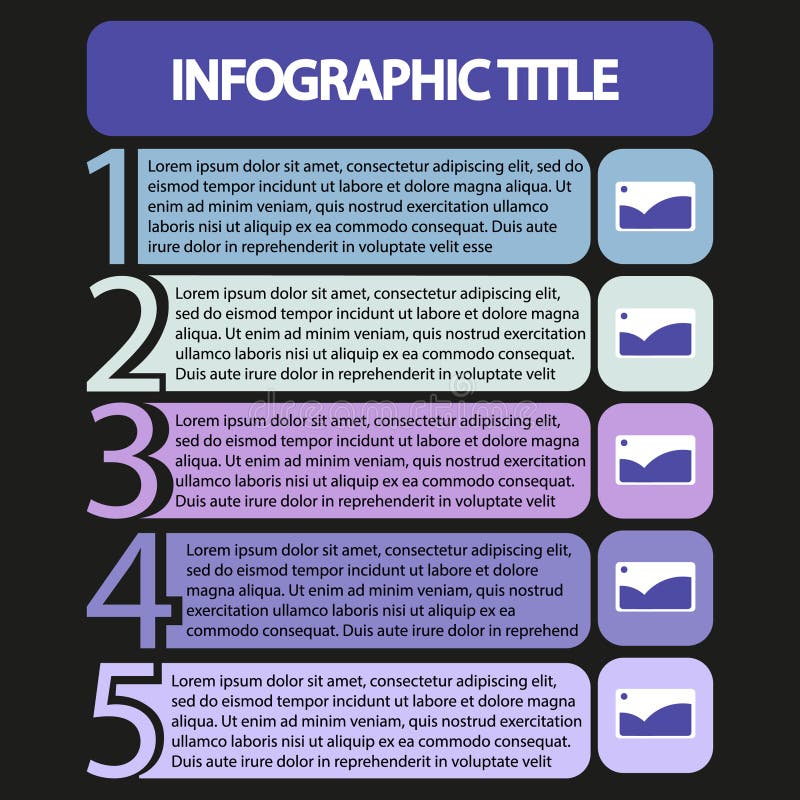 Abstract Design Template Infographic Stock Vector - Illustration of ...