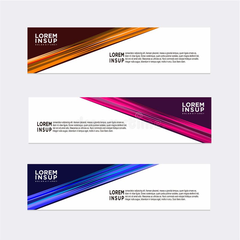 Abstract Modern Banner Template Design Stock Vector - Illustration of ...