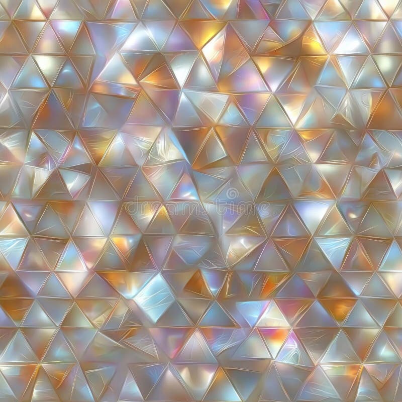 An Abstract Design Textured with Golden Triangular Shapes. Stock Image ...