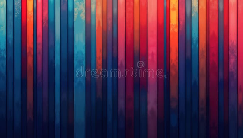Abstract Design with Textured Multicolored Vertical Stripes. Vivid ...