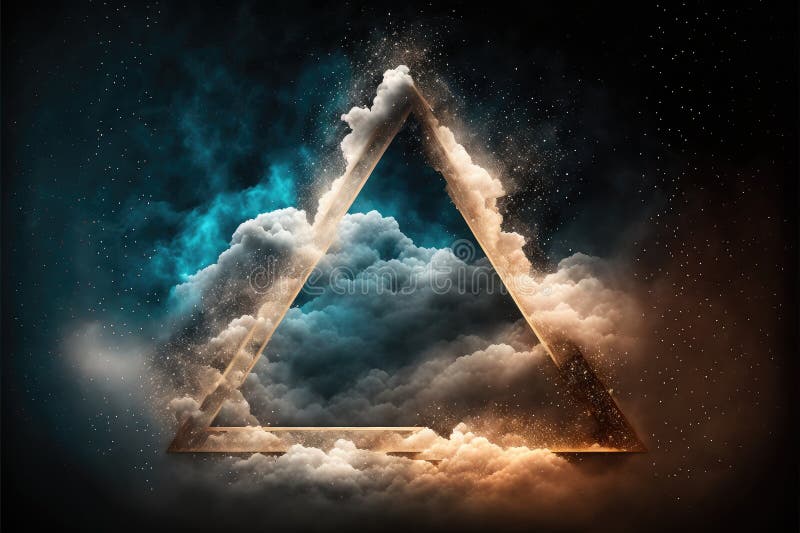 Triangle Shape Clouds Stock Illustrations – 884 Triangle Shape Clouds ...