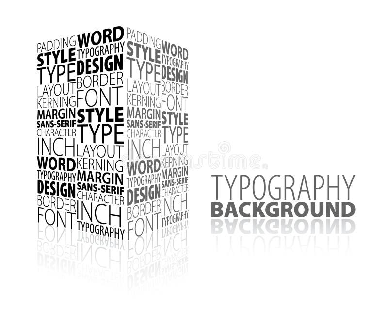 Abstract Design and Typography Background Stock Illustration ...