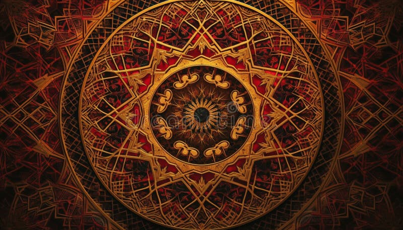 Abstract Design of a Vibrant, Multi Colored Mandala Symbolizing ...