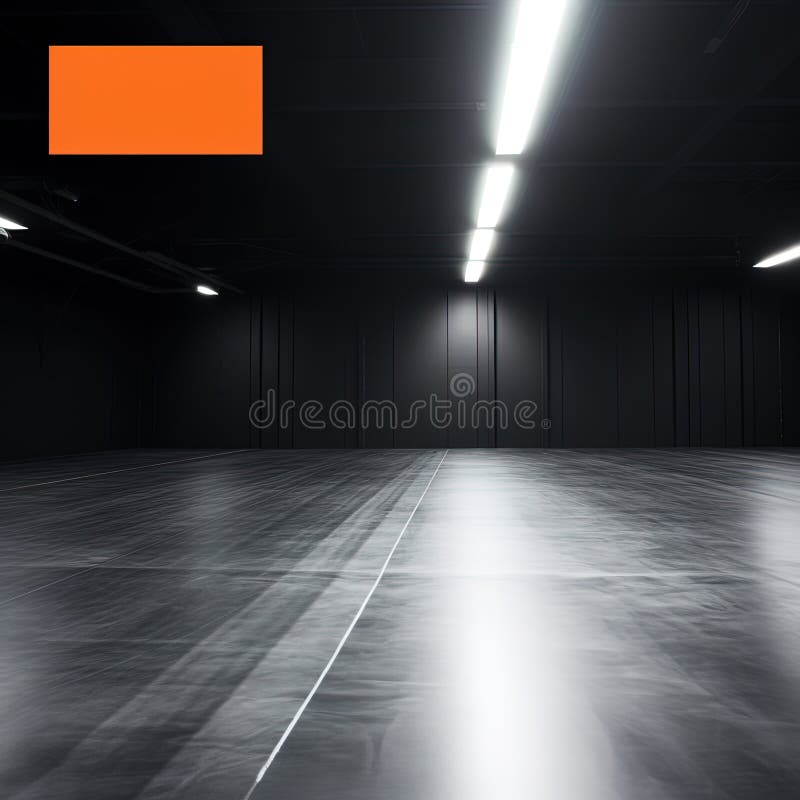 Abstract Design Wall Room of Modern Interior, Clean, Spot Lighting and ...