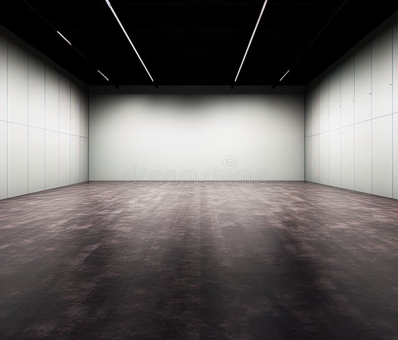 Abstract Design Wall Room of Modern Interior, Clean, Spot Lighting and ...