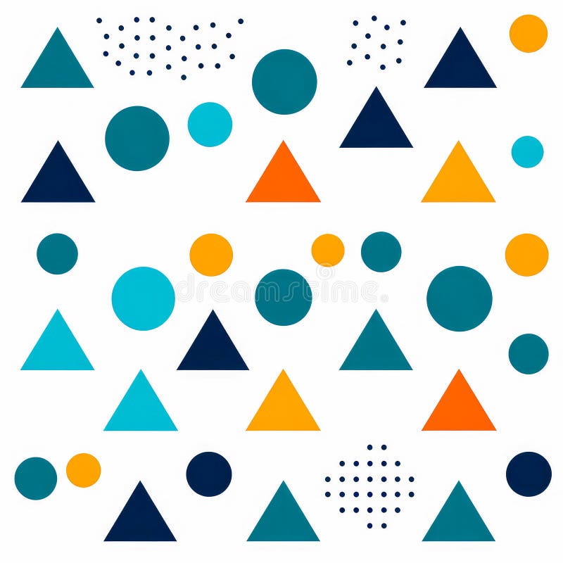 An Abstract Design with Wave Patterns and Geometric Elements. Stock ...