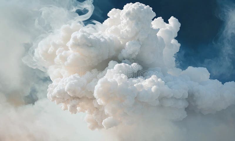 Abstract Design of White Cloud of Smoke (1) Stock Illustration ...