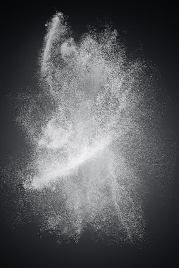 Abstract Design of White Powder Cloud Stock Photo - Image of mysterious ...