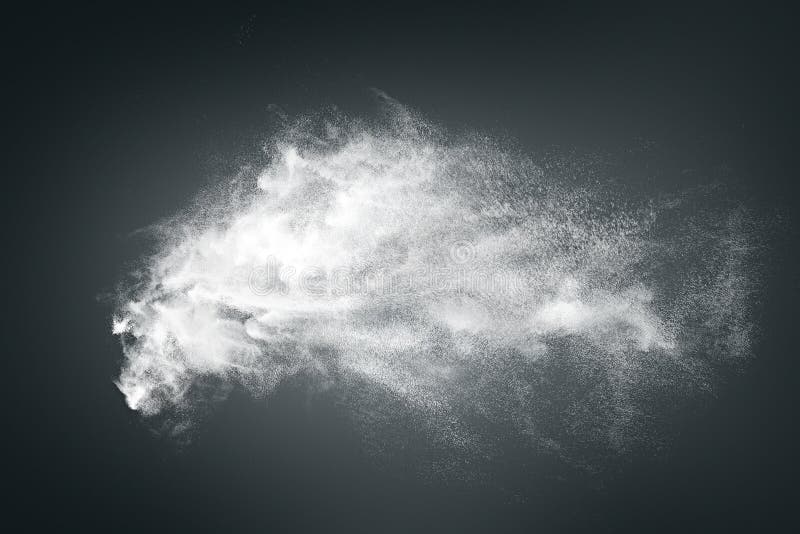 Abstract Design of White Powder Cloud Stock Image - Image of concept ...