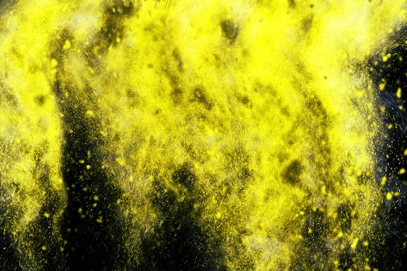 Abstract Design of Yellow Color Stock Image - Image of splash, design ...