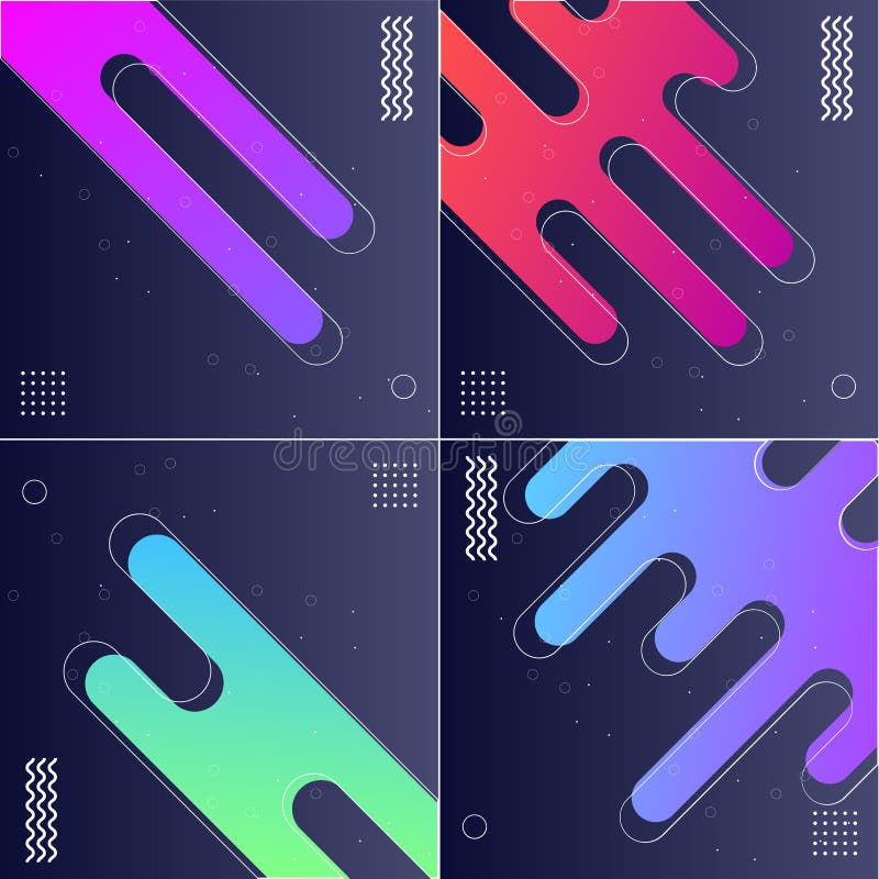 Abstract Designs in Color: Vector Illustrations Stock Vector ...