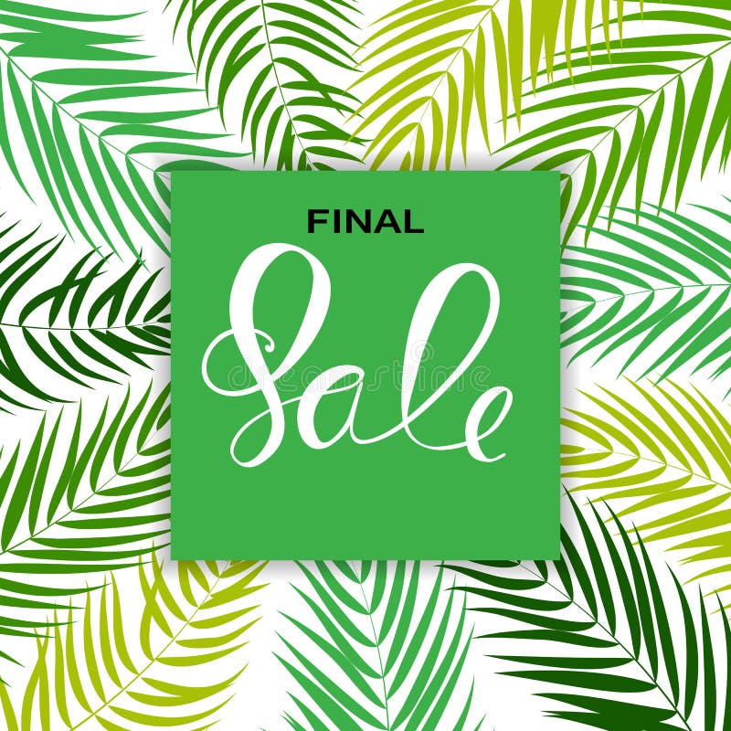 Abstract Designs Final Sale Banner Template with Frame. Vector I Stock ...