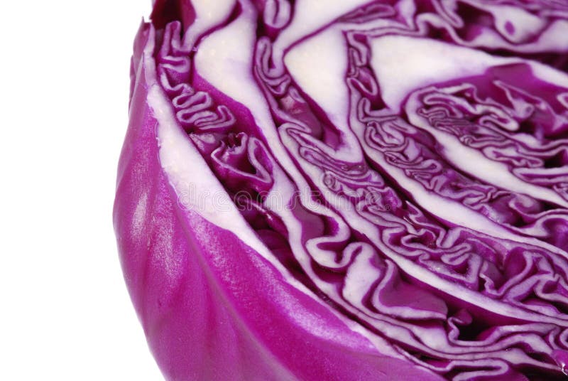 Abstract Detail of Red Cabbage Stock Image - Image of close, dieting ...