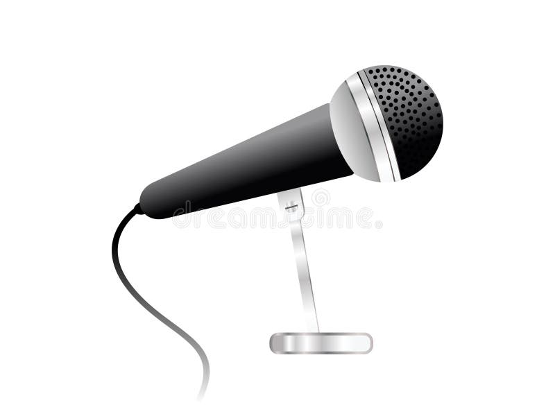 Abstract detailed mic icon stock vector. Illustration of microphone ...
