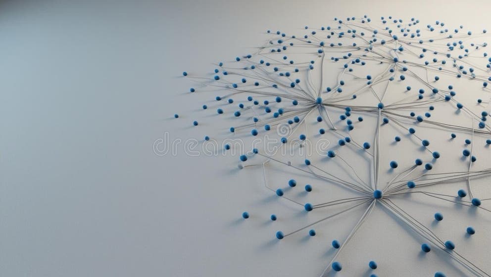 Abstract Molecular Structure for Technology Background Stock ...