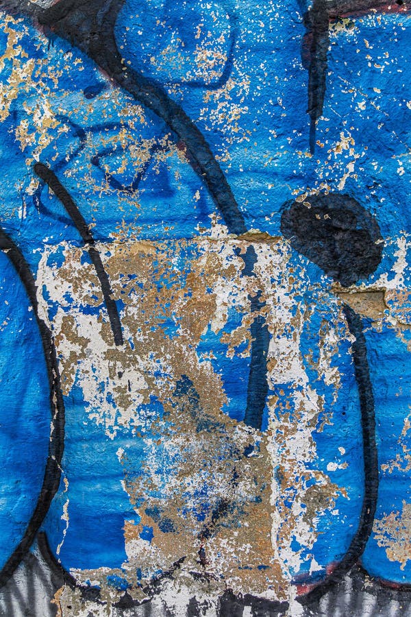 Blue and Red Graffiti on Wall Stock Image - Image of wallpaper ...
