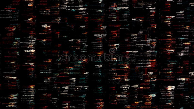 Programming Code Abstract Technology Background Seamless Loop Animation Digital Code Lines On