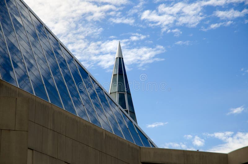 Abstract Details of Modern Architecture with Blue Sky Stock Photo ...