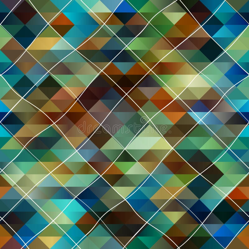 Diagonal Green Mosaic Staggered Stock Vector - Illustration of curve ...