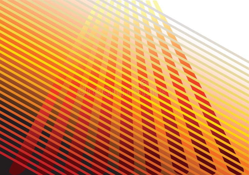 Fiery Circular Motions on Black Background Stock Illustration ...