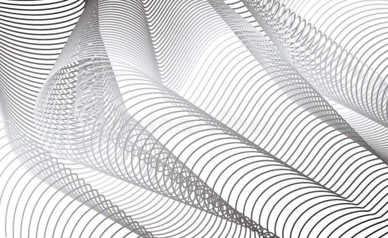 Abstract Diagonal Curve Line Texture or Grey Lined Pattern Stock Vector ...