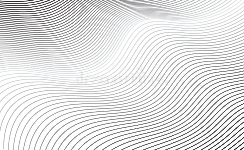 Abstract Diagonal Curve Line Texture or Grey Lined Pattern Stock Vector ...