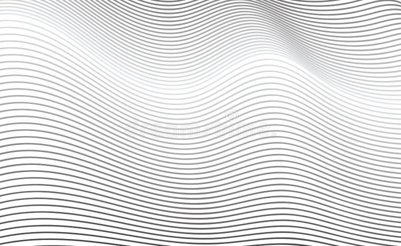 Abstract Diagonal Curve Line Texture or Grey Lined Pattern Stock Vector ...