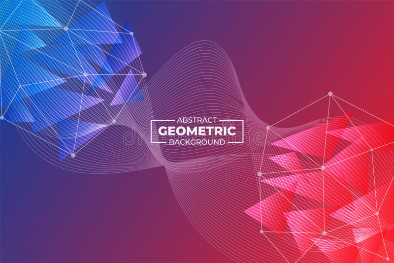 Abstract Diagonal Geometric Triangle and Wavy Line Background Gradient ...