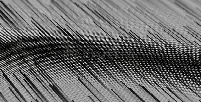 Abstract Diagonal Greyscale Flow - 3D Rendering Stock Illustration ...
