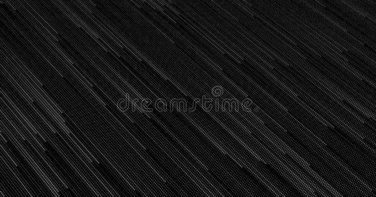 Abstract Diagonal Greyscale Flow - 3D Rendering Stock Illustration ...