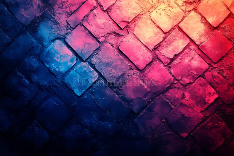 Abstract Diagonal Lines on a Dark Background with a Vibrant Neon Color ...