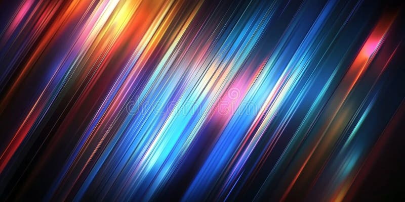 Abstract Diagonal Lines Vibrant Colorful Dynamic Speed Light Rays ...
