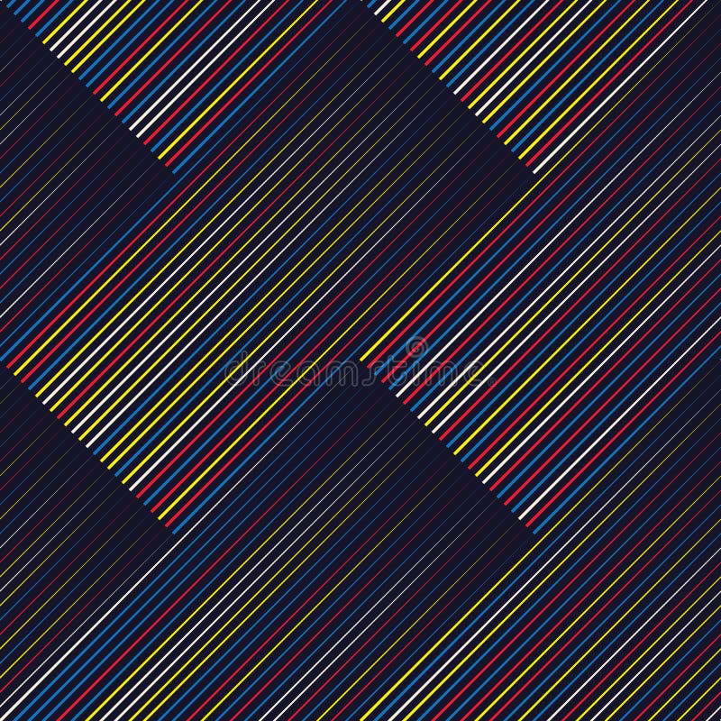Abstract Diagonal Pattern with Colored Slanted Strokes. Seamless ...