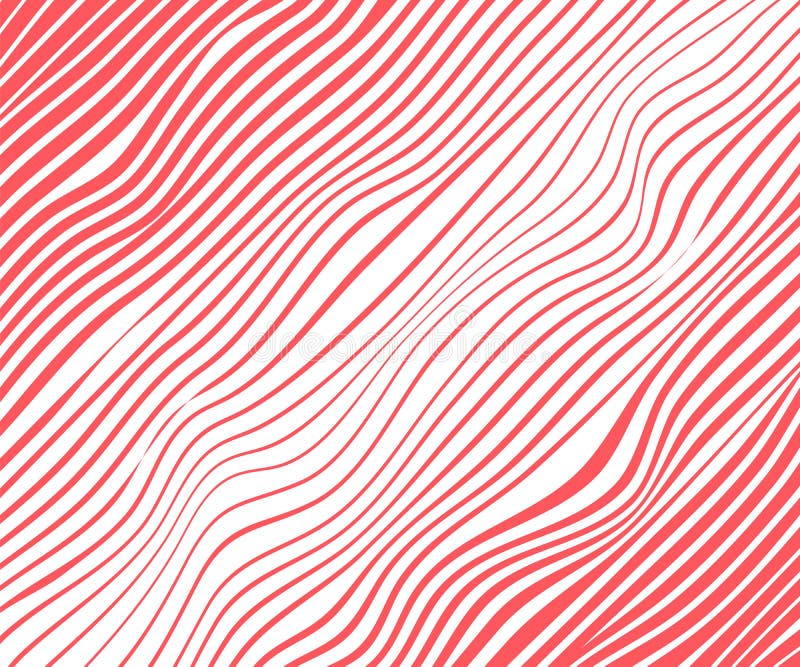 Abstract Diagonal Red Lines, Waves, Winding. Vector Illustration ...