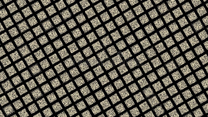 Abstract Diagonal Rows of Same Size QR Codes Moving Down Slowly ...
