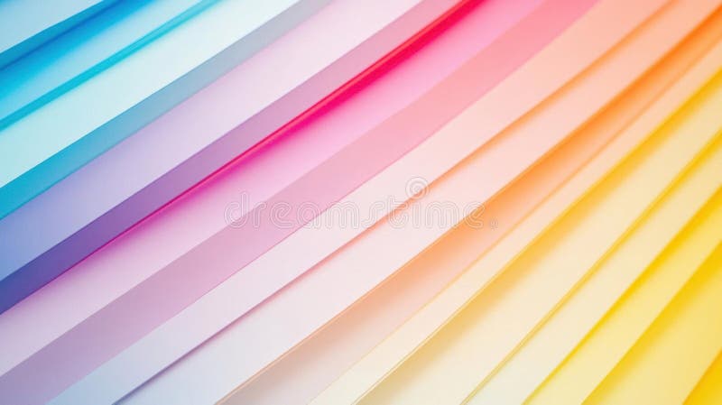 Abstract Diagonal Stripes in a Gradient of Pastel Colors - a Minimalist ...