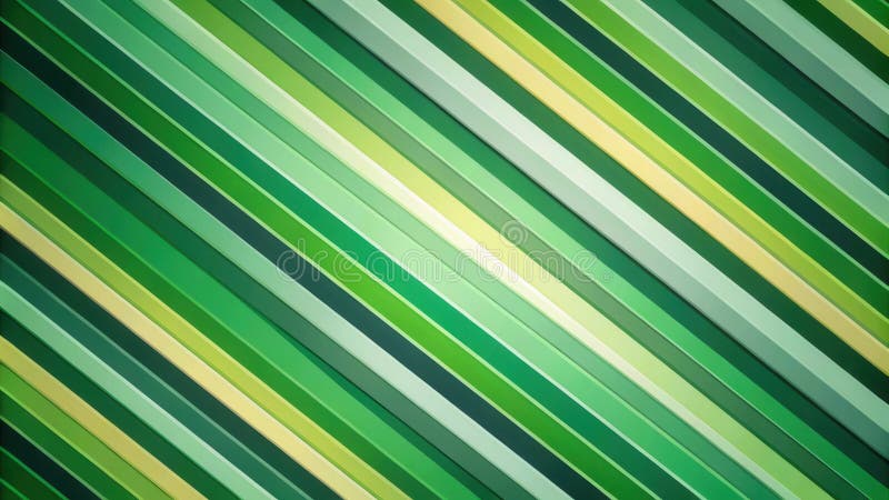 Abstract Diagonal Stripes in Shades of Green and Cream. Generative AI ...