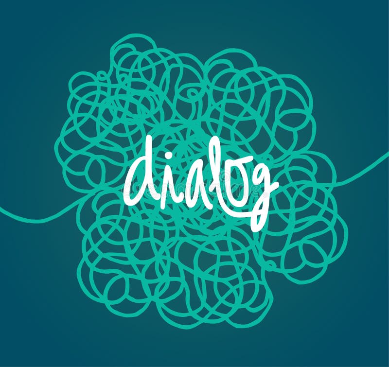 Abstract Dialog Illustration Stock Vector - Illustration of metaphor ...