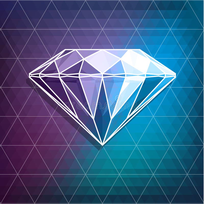 Abstract Diamond Background Stock Vector - Illustration of blue ...
