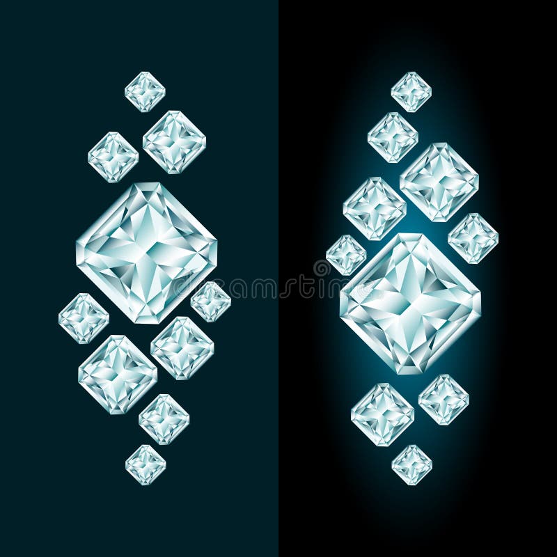 Abstract Diamond Composition Stock Vector - Illustration of treasure ...